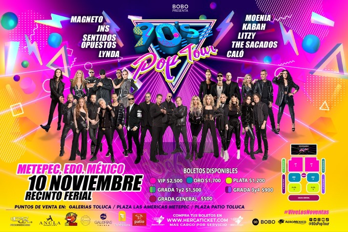 90 S POP TOUR INSTALACIONES DEL RECINTO FERIAL METEPEC 90-s-pop-tour-instalaciones-del-recinto-ferial-metepec